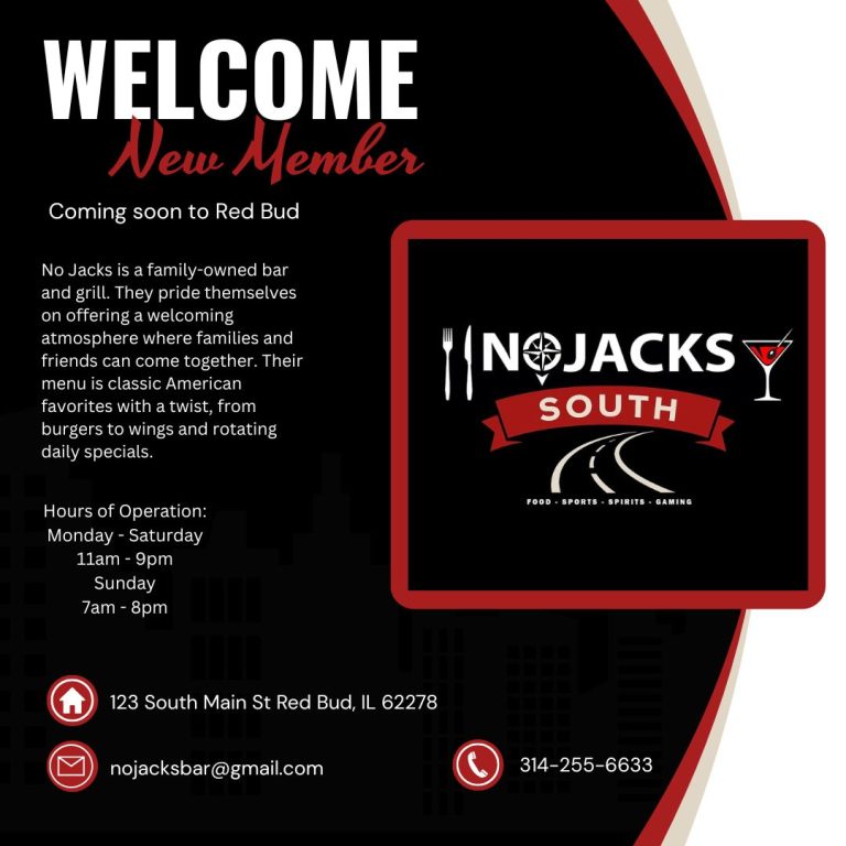 Welcome to our New Member – No Jack’s South – Bar and Grill – Red Bud ...